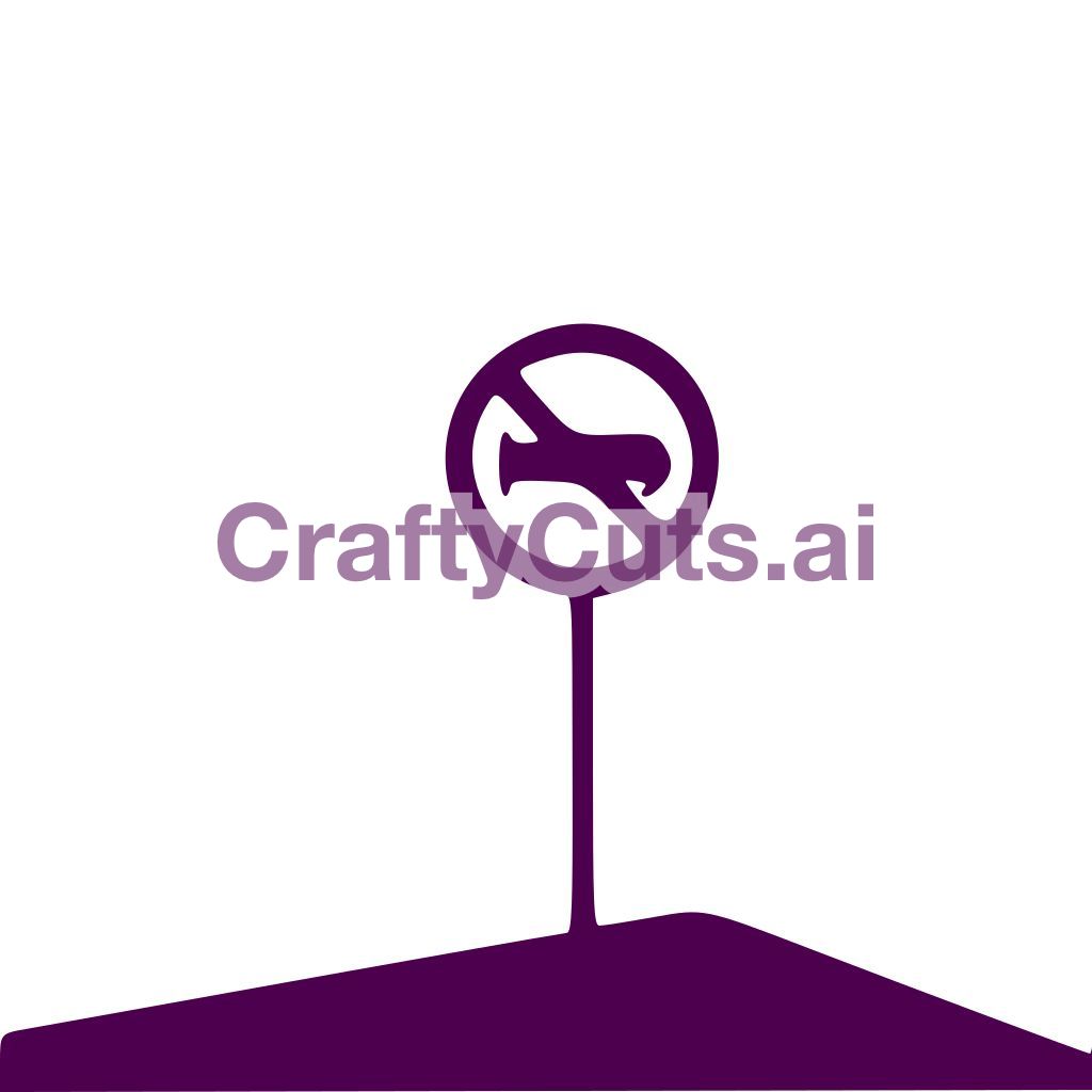 A No Foreigners Sign | CraftyCuts.ai