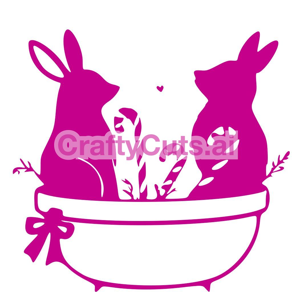 Animals in a Plant Pot with Candy Canes | CraftyCuts.ai