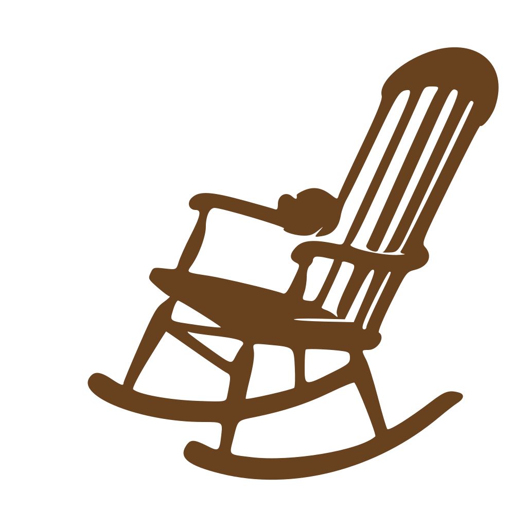 Kitchen Rocking Chair with Snails and Flower Shells | CraftyCuts.ai