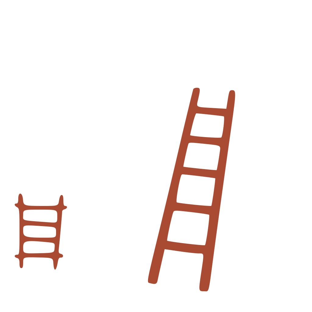 Holiday Border Featuring Rustic Ladders | CraftyCuts.ai