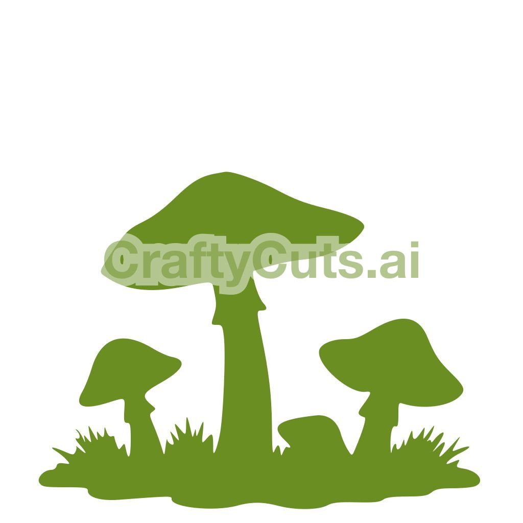 Cottagecore Label Featuring Mushrooms | CraftyCuts.ai