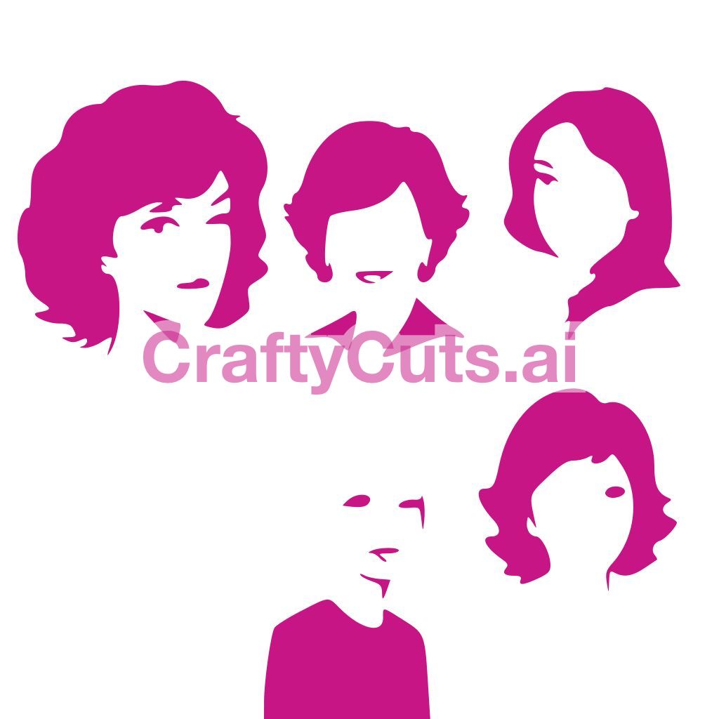 Portraits of Grace and Frankie Characters | CraftyCuts.ai