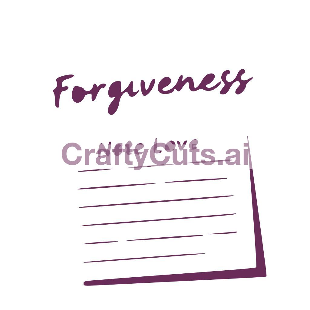 Forgiveness Note | CraftyCuts.ai
