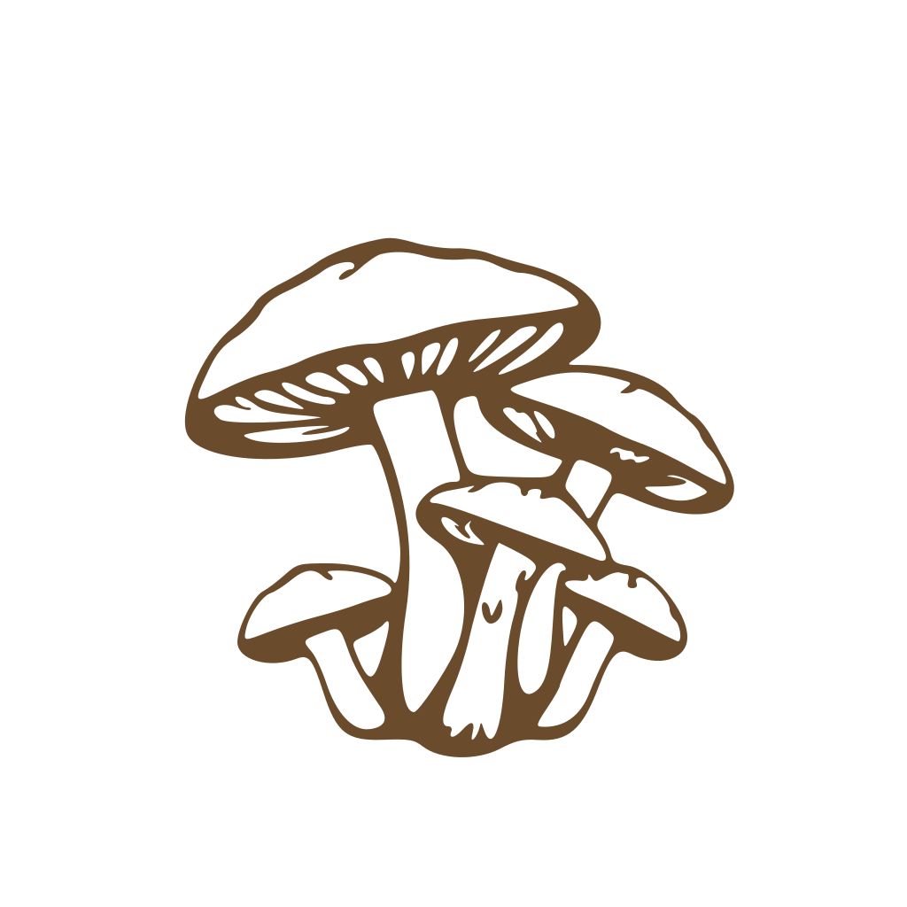 Cottagecore Label Featuring Mushrooms | CraftyCuts.ai