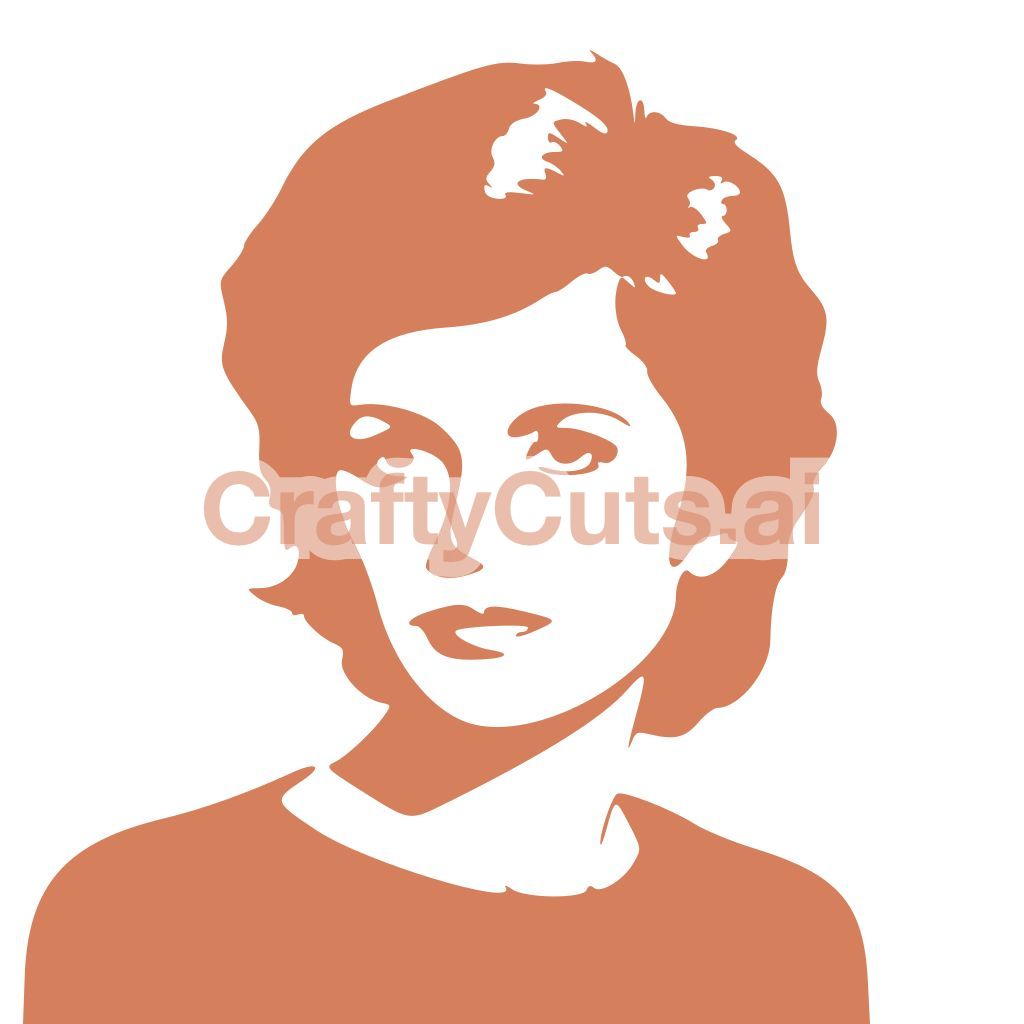 Portrait of Jackie Kennedy | CraftyCuts.ai Portrait of Jackie Kennedy | CraftyCuts.ai
