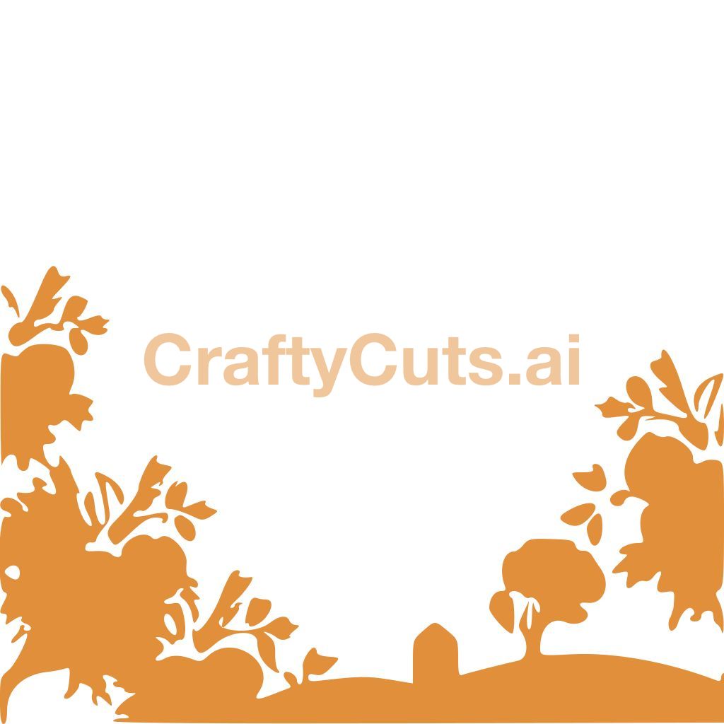 Cottagecore Frame Featuring Apple Orchards | CraftyCuts.ai