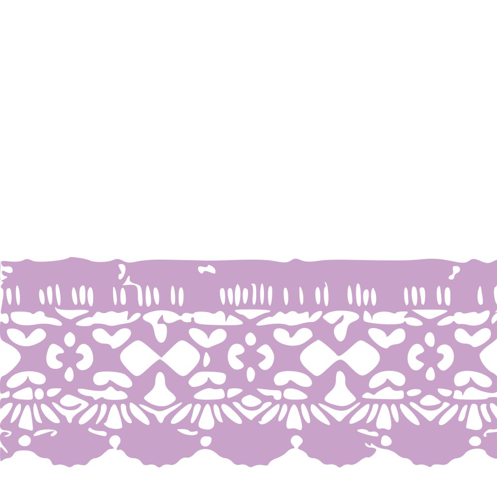 Cottagecore Border Featuring Crochet Lace | CraftyCuts.ai