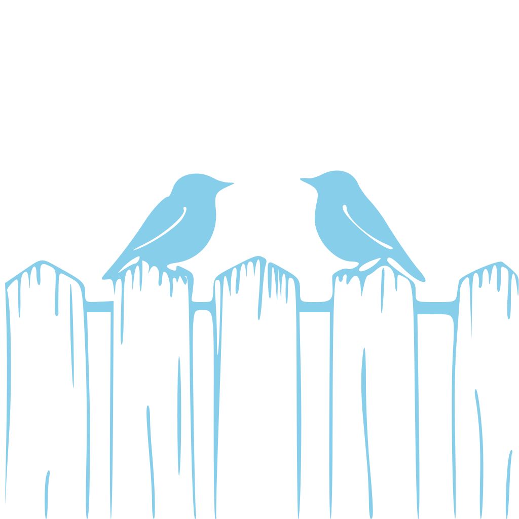 Cottagecore Label Featuring Songbirds on a Fence | CraftyCuts.ai