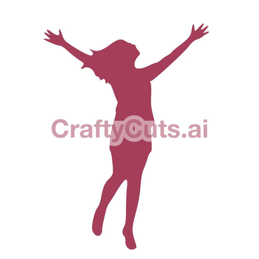 A Person in a Joyful Pose | CraftyCuts.ai