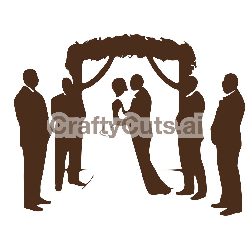 A Wedding Processional Design | CraftyCuts.ai