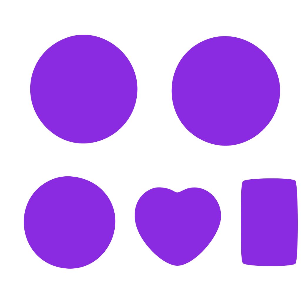 Simple Shapes for Coloring | CraftyCuts.ai