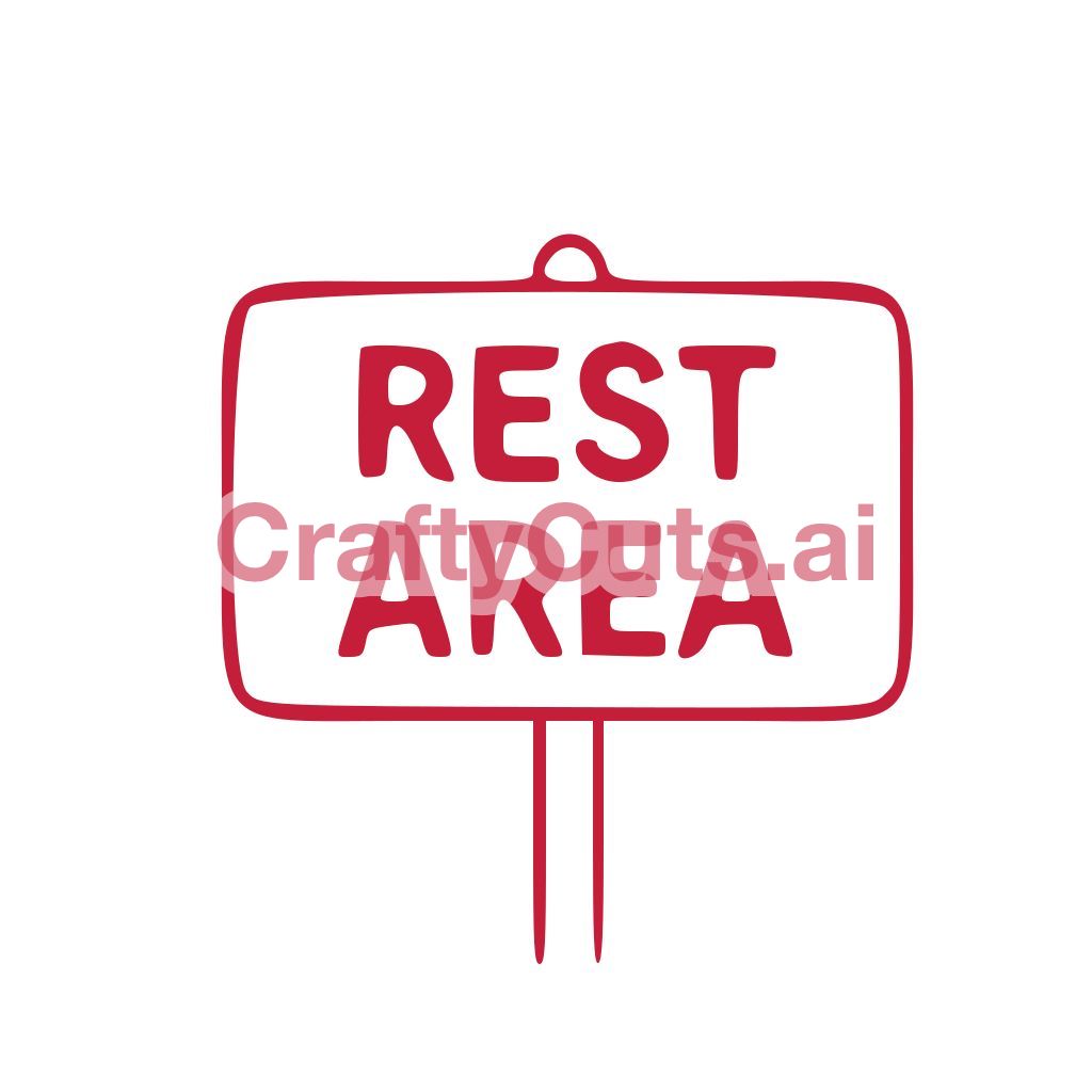 Rest Area Sign | CraftyCuts.ai