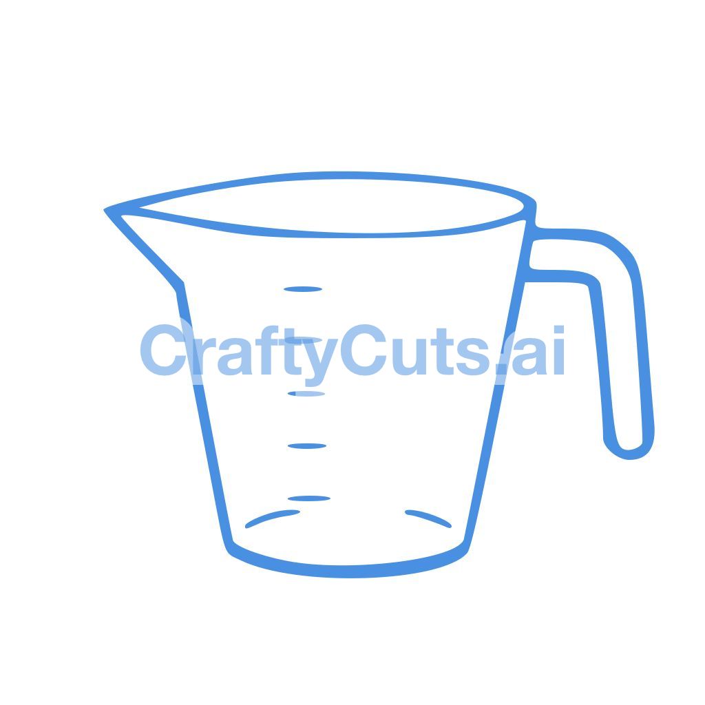 A Simple Measuring Cup | CraftyCuts.ai