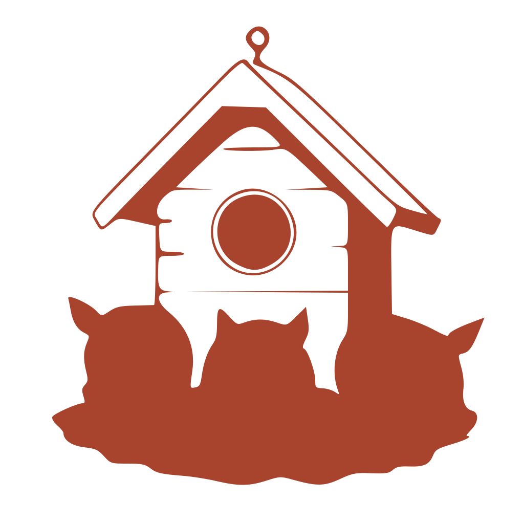 Vintage Birdhouse with Three Pigs Playing in the Mud | CraftyCuts.ai