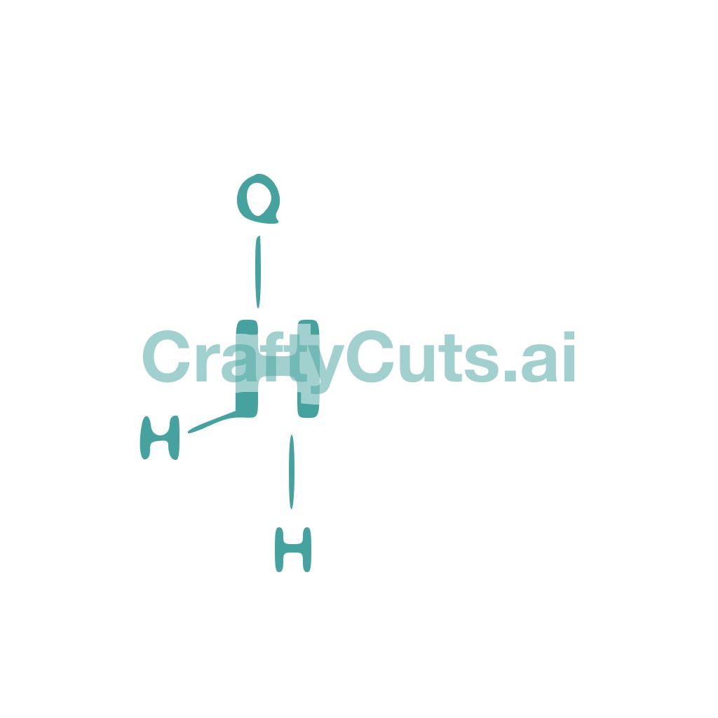 Chemical Structure of Hydroxyl | CraftyCuts.ai