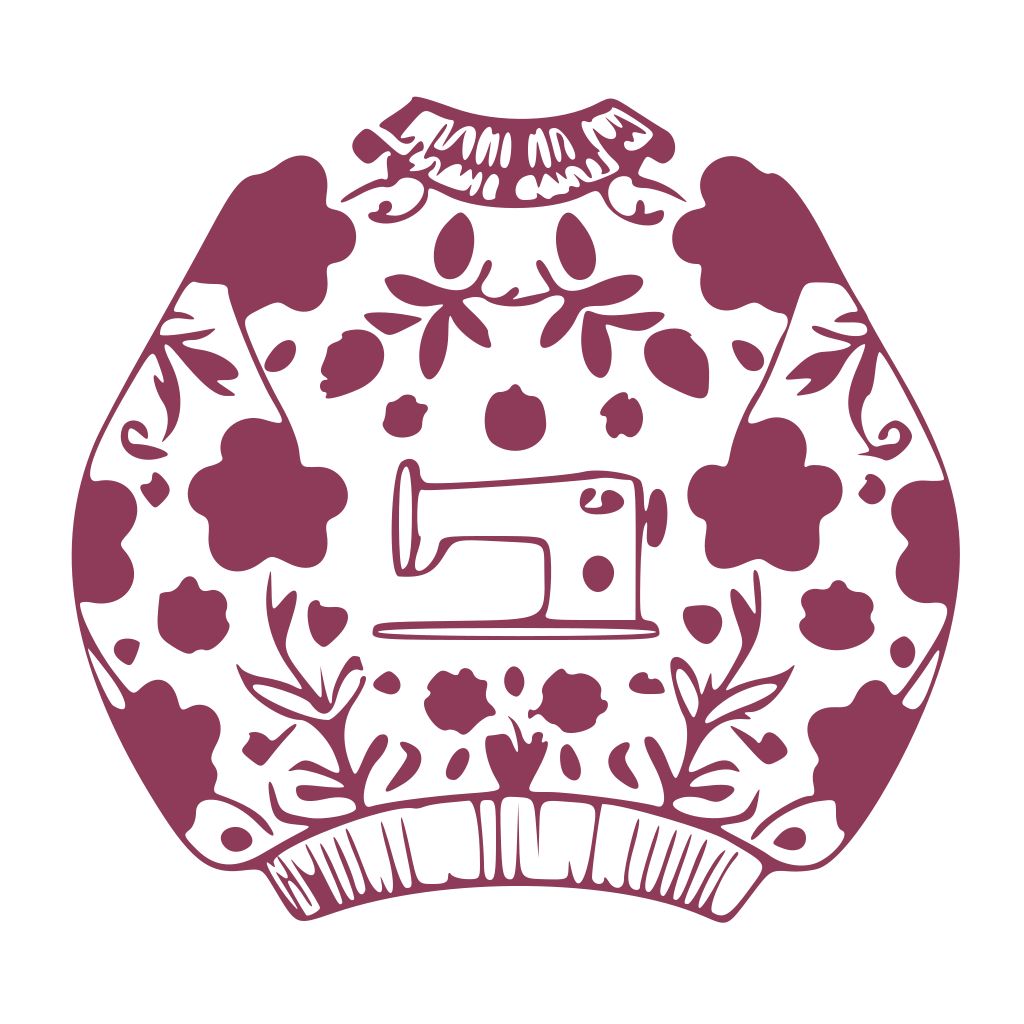 Floral Sweater with a Sewing Machine Design | CraftyCuts.ai