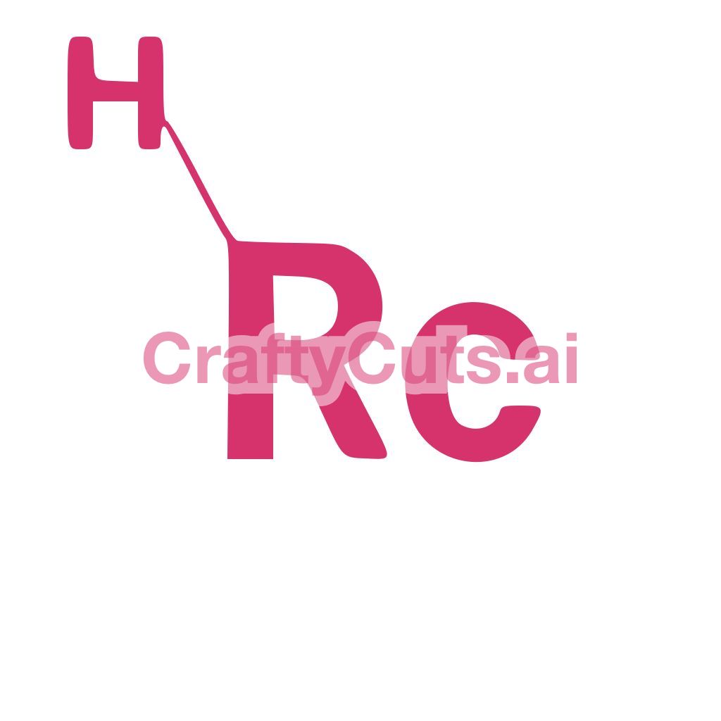 A Reactive Chemical Symbol | CraftyCuts.ai