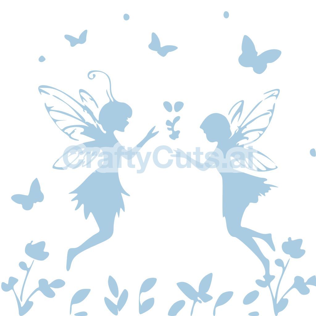 Cottagecore Label Featuring Whimsical Fairies | CraftyCuts.ai