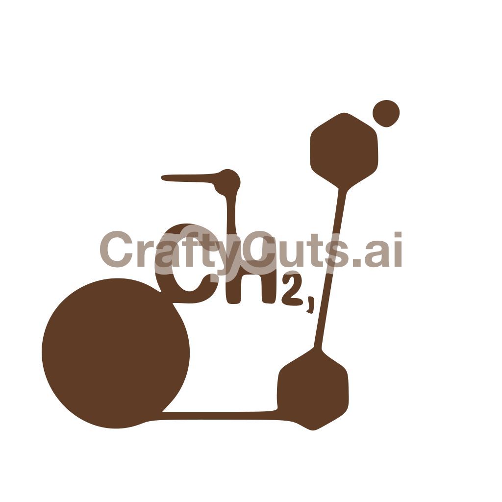 A Chemical Compound Label | CraftyCuts.ai