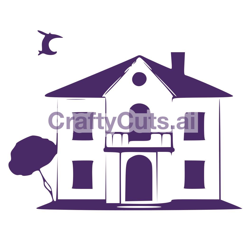 A Simple Image of an Orphanage Building | CraftyCuts.ai