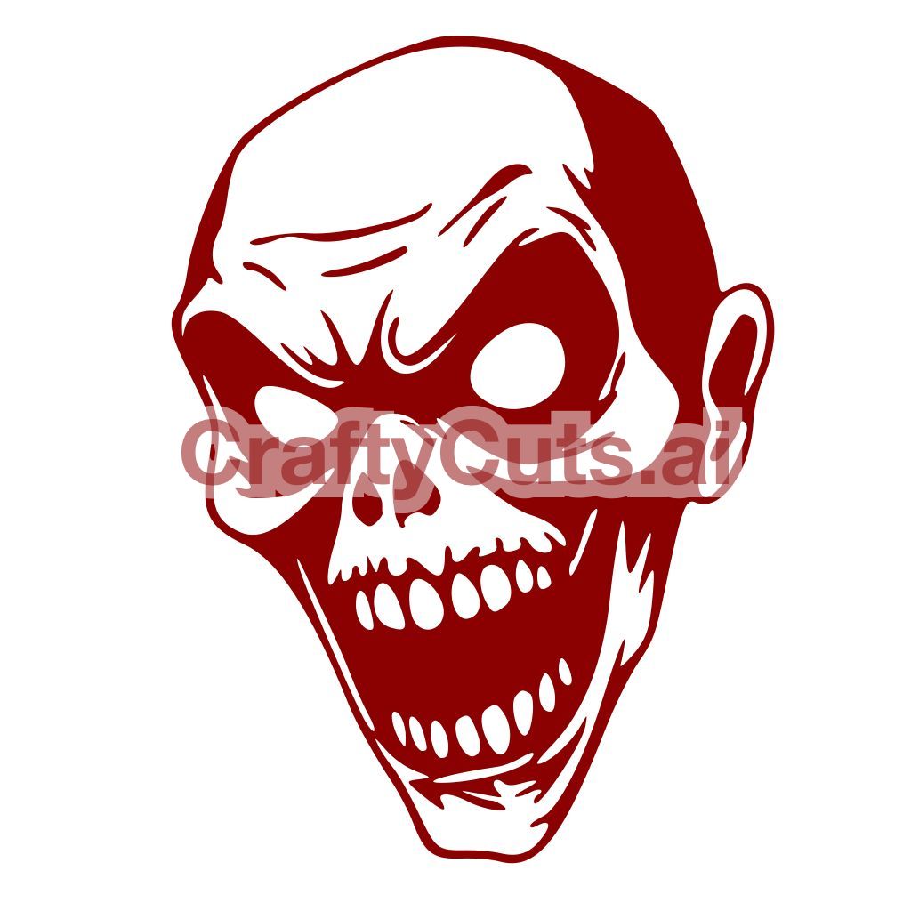 A Creepy, Distorted Face | CraftyCuts.ai