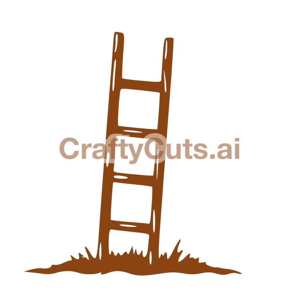 Rustic Bookmark Featuring Rustic Ladders | CraftyCuts.ai