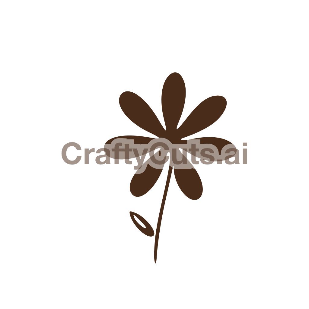 A Simple Flower Design | CraftyCuts.ai
