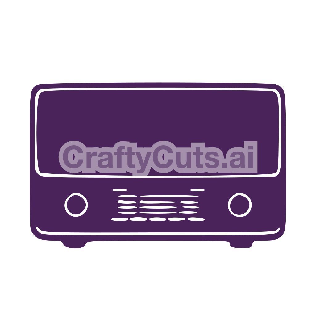 Control Panel of a Vintage Radio | CraftyCuts.ai