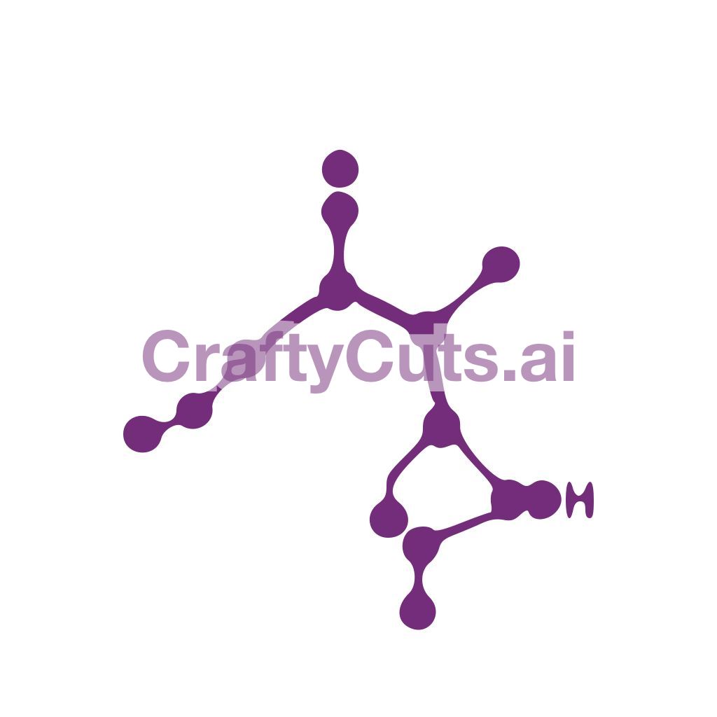 Chemical Compound Structure | CraftyCuts.ai