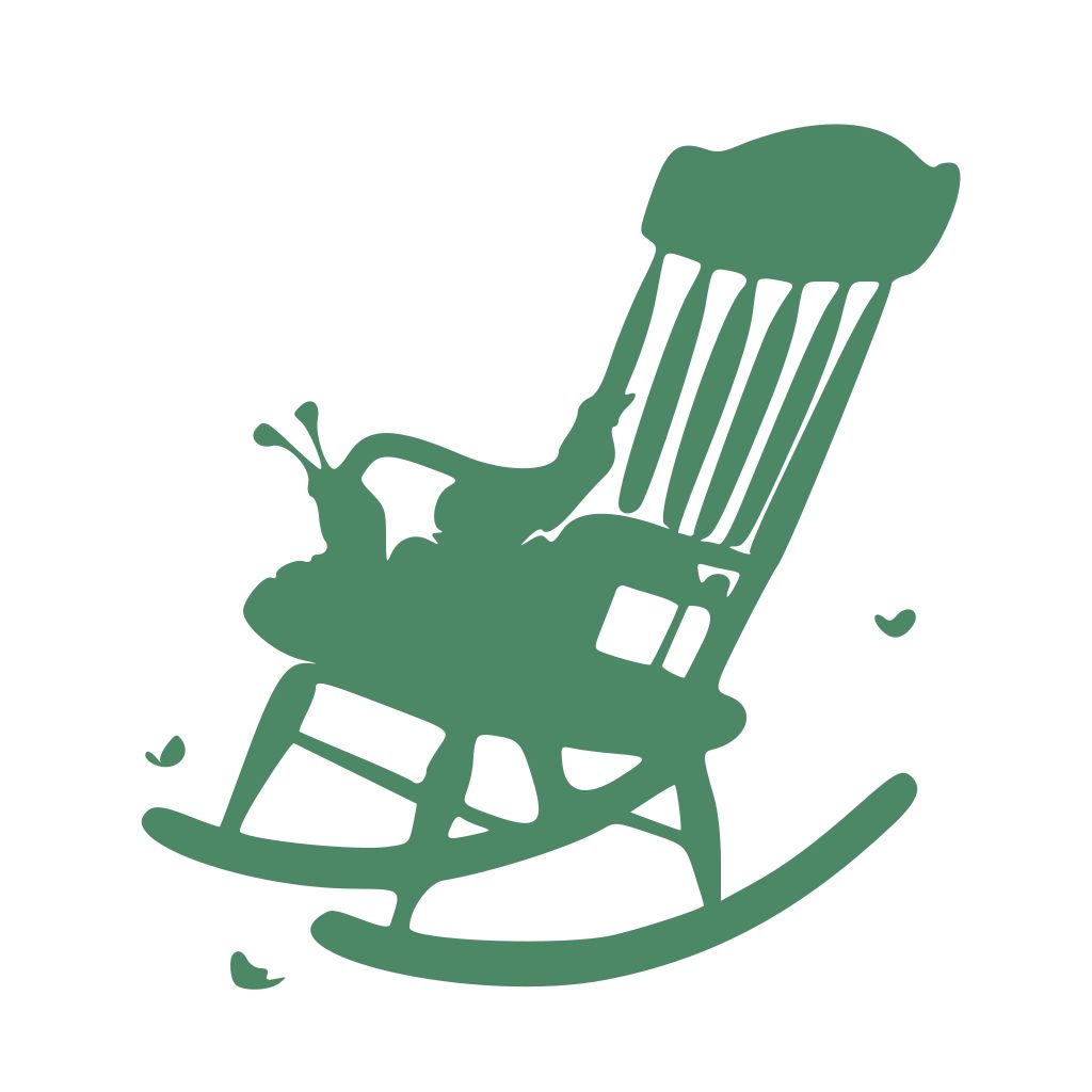 Kitchen Rocking Chair Featuring Snails with Flower Shells | CraftyCuts.ai