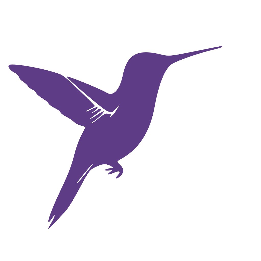 Elegant Hummingbird with Fractal Feather Details | CraftyCuts.ai