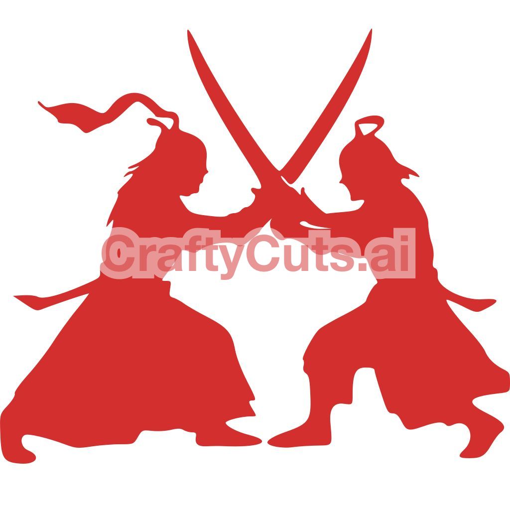 A Clashing Swords | CraftyCuts.ai