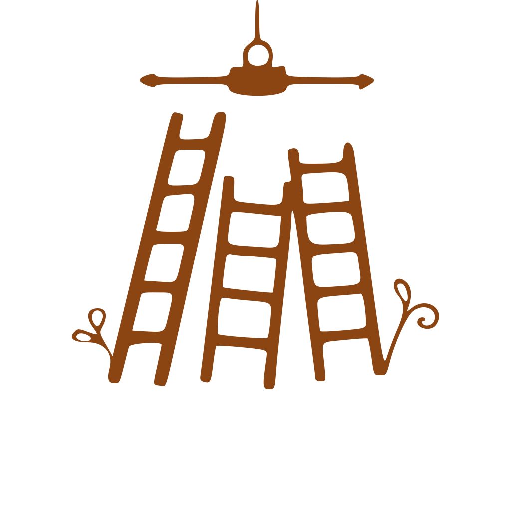 Vintage Ornament Featuring Rustic Ladders | CraftyCuts.ai