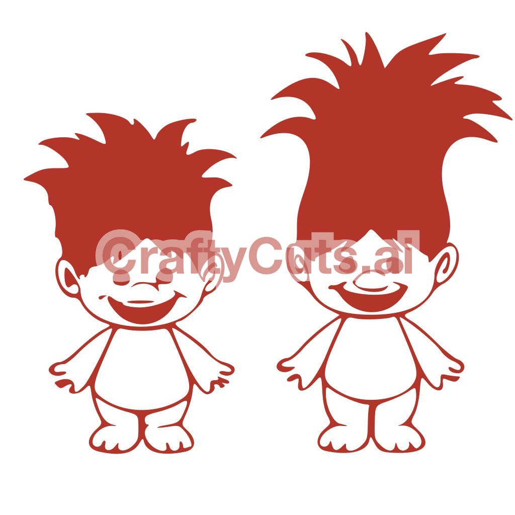 Troll Dolls with Big Smiles | CraftyCuts.ai