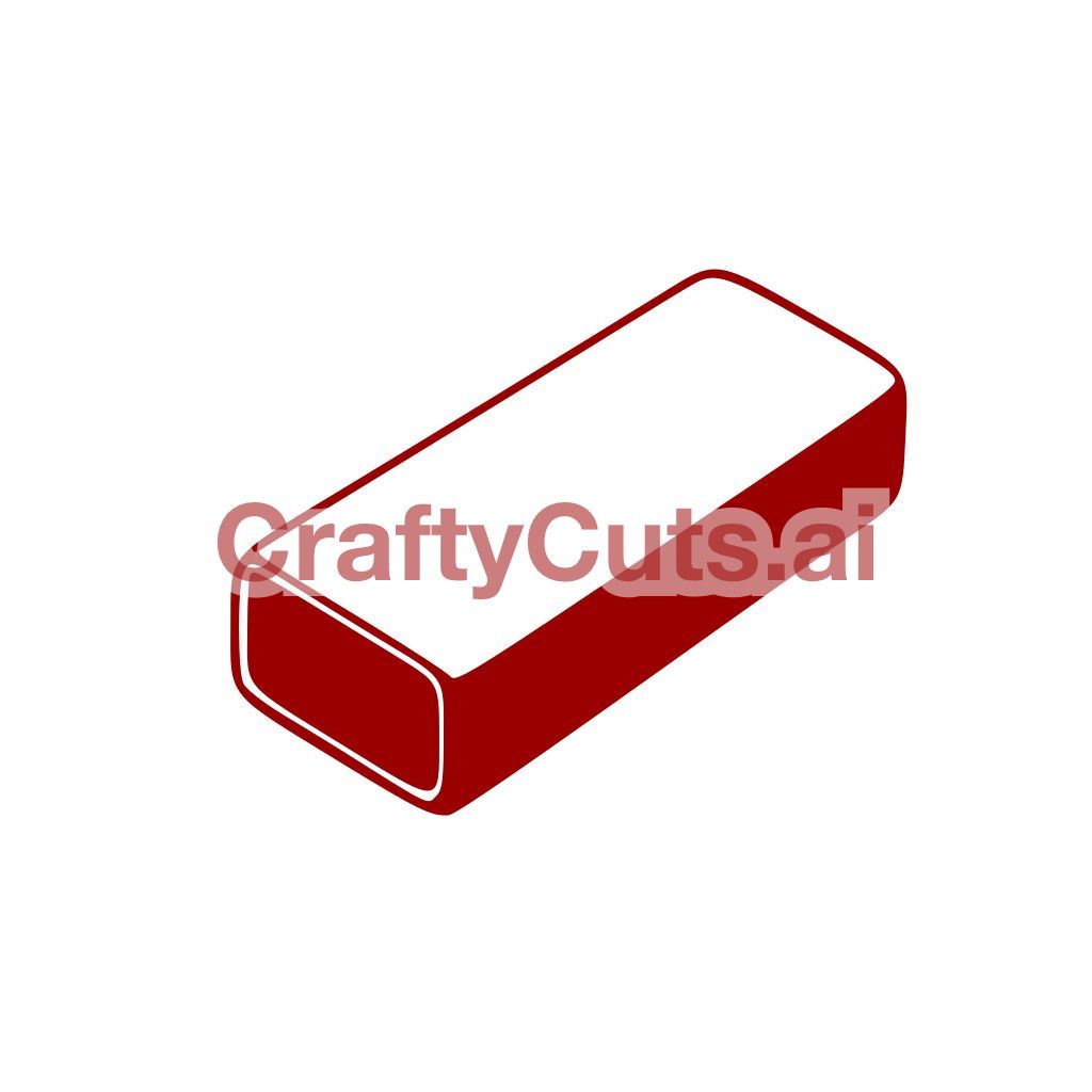 A Rubber Eraser | CraftyCuts.ai